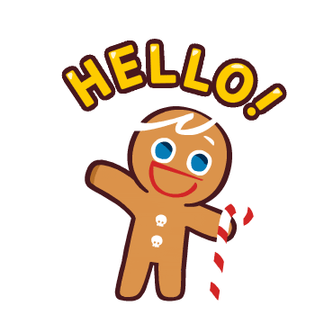 Gingerbread Hello Sticker by cookierun for iOS & Android | GIPHY