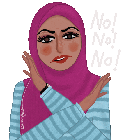 Girl No Sticker for iOS & Android | GIPHY