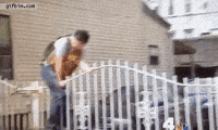 Hot Fuzz Fence Gif