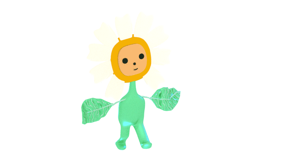 Walking Flower Sticker by jodofo for iOS & Android | GIPHY