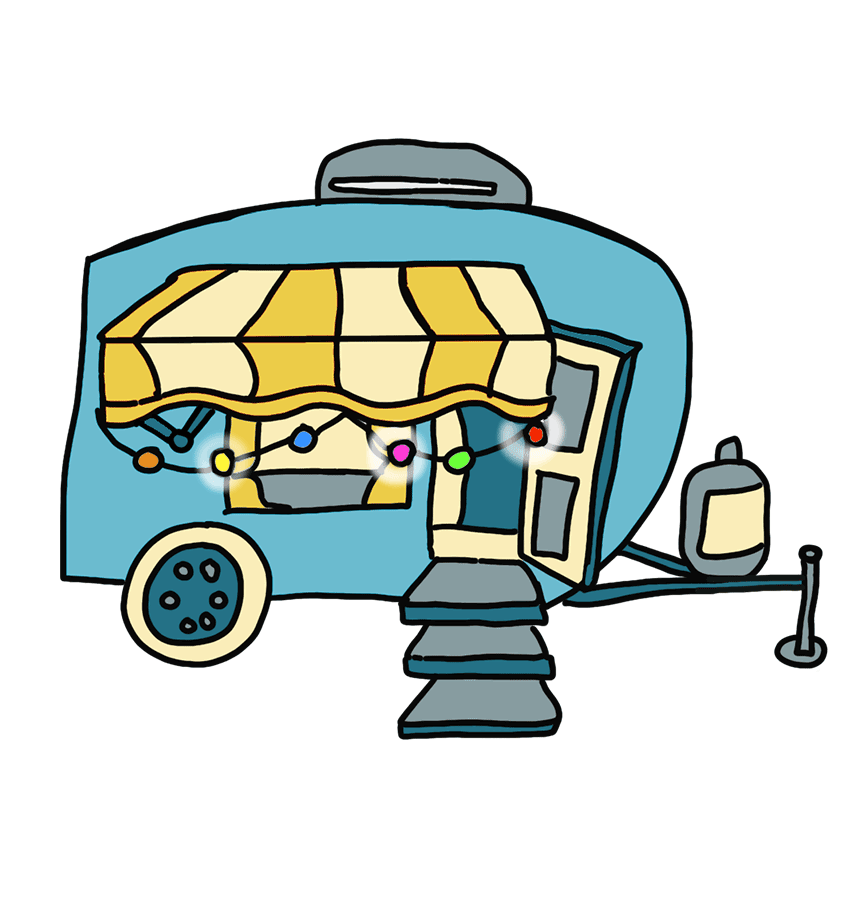 Camping National Park Sticker by izzyink for iOS & Android | GIPHY