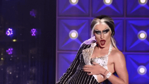 Black And White Ponytail GIF by RuPaul's Drag Race - Find & Share on GIPHY