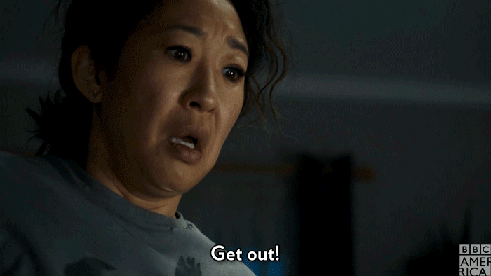 Yelling Get Out GIF by BBC America - Find & Share on GIPHY