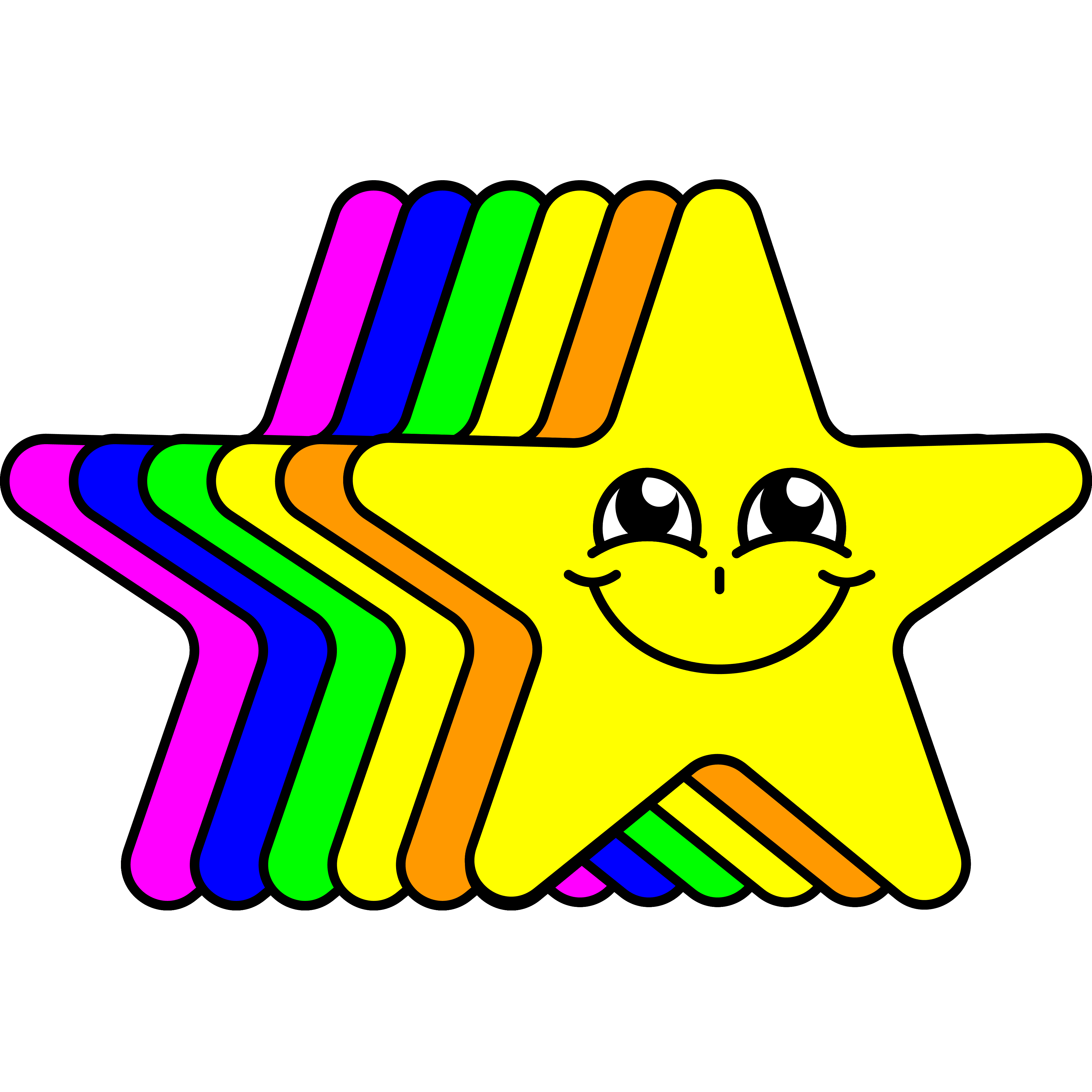 Happy Star Sticker by Timoji Family for iOS & Android | GIPHY