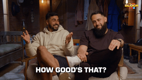 Happy Friends GIF by The Block - Find & Share on GIPHY