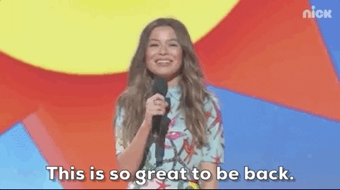 Great To Be Back GIFs - Get the best GIF on GIPHY