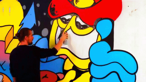 Artist Painting GIF - Find & Share on GIPHY