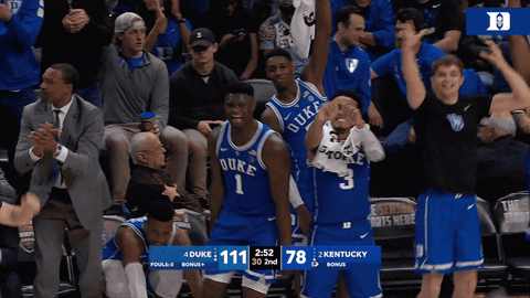 2018-19: The Zion GIF Show by Duke Men's Basketball | GIPHY