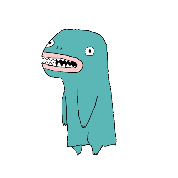 Monster What Sticker by EVANREDBORJA for iOS & Android | GIPHY