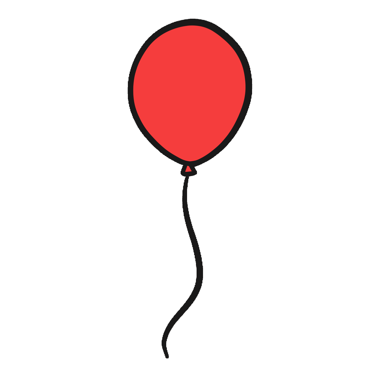 Red Balloon Help Sticker by Nora Fikse for iOS & Android | GIPHY