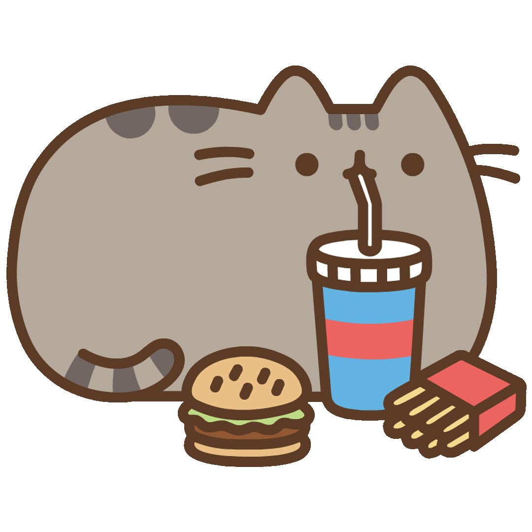 Fast Food Cat Sticker by Pusheen for iOS & Android | GIPHY