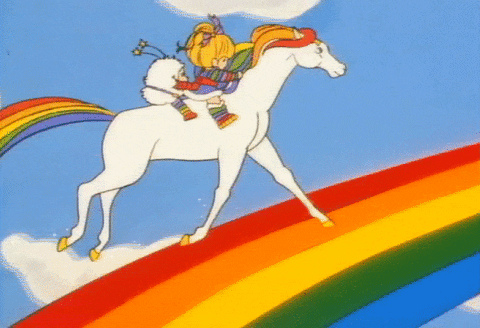 Rainbow Brite Running GIF - Find & Share on GIPHY