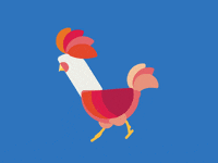 Running Chicken Gif