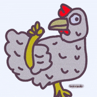 Running Chicken Animated Gif
