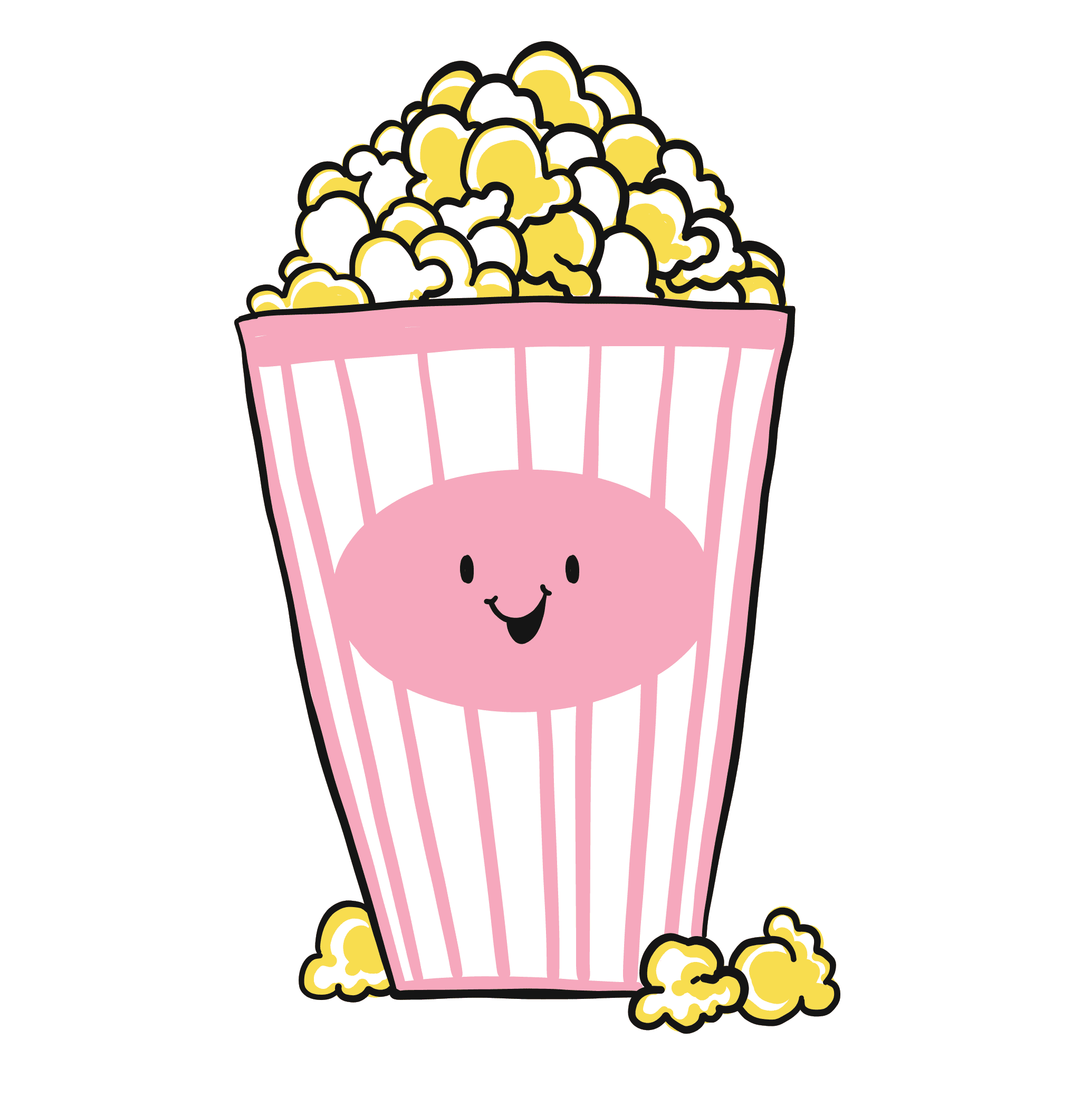 Snacks Popcorn Sticker by Unique Vintage for iOS & Android | GIPHY