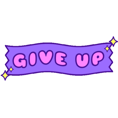 Give Up Sticker by 100% Soft for iOS & Android | GIPHY