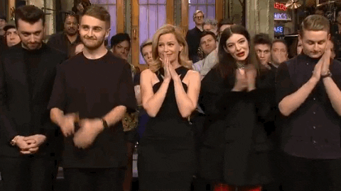 Happy Elizabeth Banks GIF by Saturday Night Live - Find & Share on GIPHY