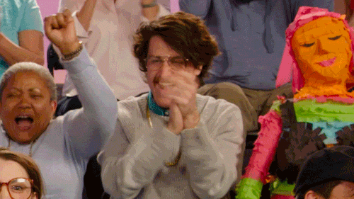 smile, clapping, applause, sam, cheering, audience – GIF