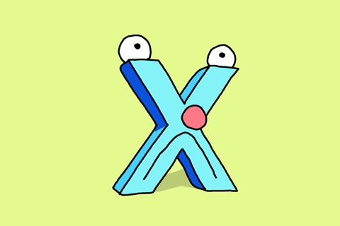 Animated Letter X