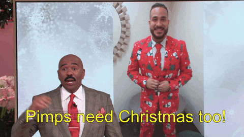 Christmas Pimps GIF by Steve Harvey TV - Find & Share on GIPHY