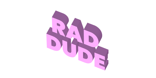 Rad Dude Sticker by Justin for iOS & Android | GIPHY