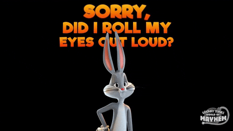 Bugs Bunny Eye Roll GIF by Looney Tunes World of Mayhem - Find & Share ...