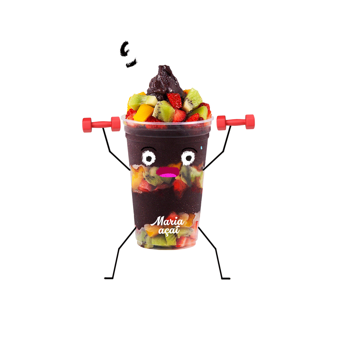 Acai Exercises Sticker by Maria Açaí for iOS & Android | GIPHY