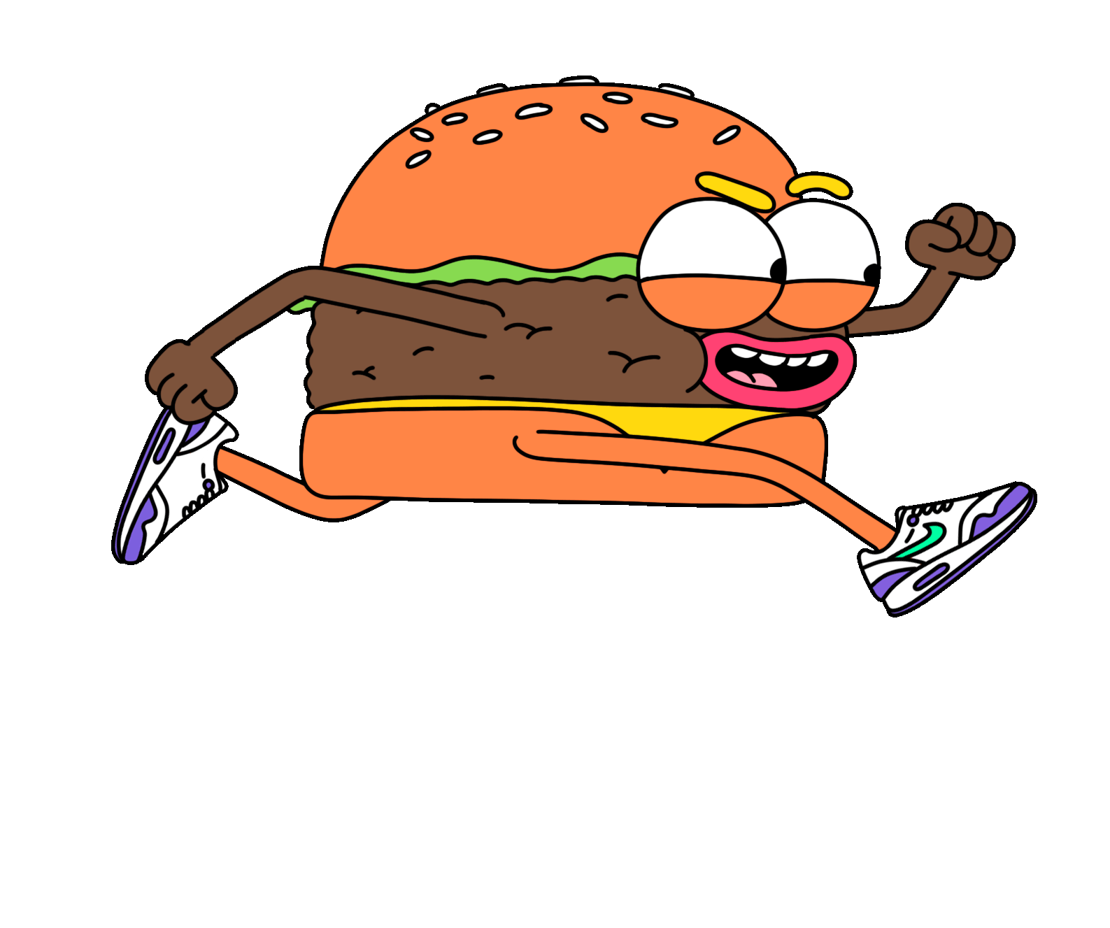 Fast Food Run Sticker by Alexandre Nart for iOS & Android | GIPHY