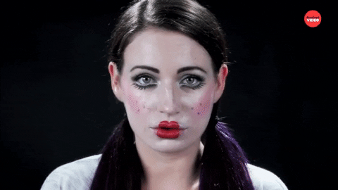 Diy-halloween-porcelain-doll-makeup GIFs - Get the best GIF on GIPHY