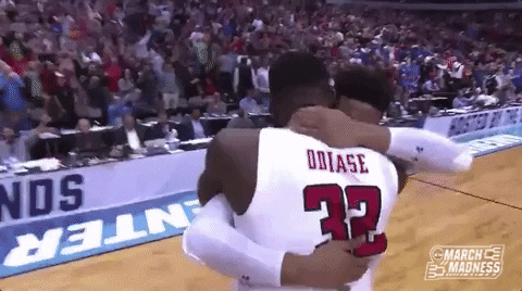 Texas Tech Hug GIF by NCAA March Madness - Find & Share on GIPHY
