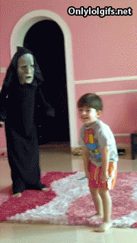 Laughing Scared Baby Gif