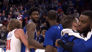 Joel Embiid Hug GIF by NBA - Find & Share on GIPHY