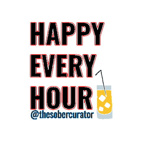 Alcohol-Free Sobriety Sticker by The Sober Curator for iOS & Android ...