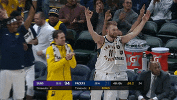 Excited Indiana Pacers GIF by NBA - Find & Share on GIPHY