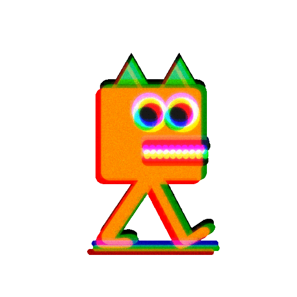 Glitch Smile Sticker by Zootghost for iOS & Android | GIPHY