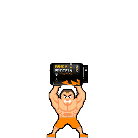 Whey Protein Pixel Art Sticker by BIOPROX.es for iOS & Android | GIPHY