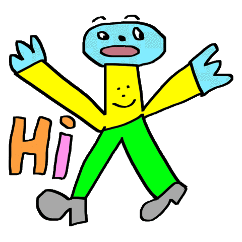 Hello Sticker by Aaron's World 94 for iOS & Android | GIPHY