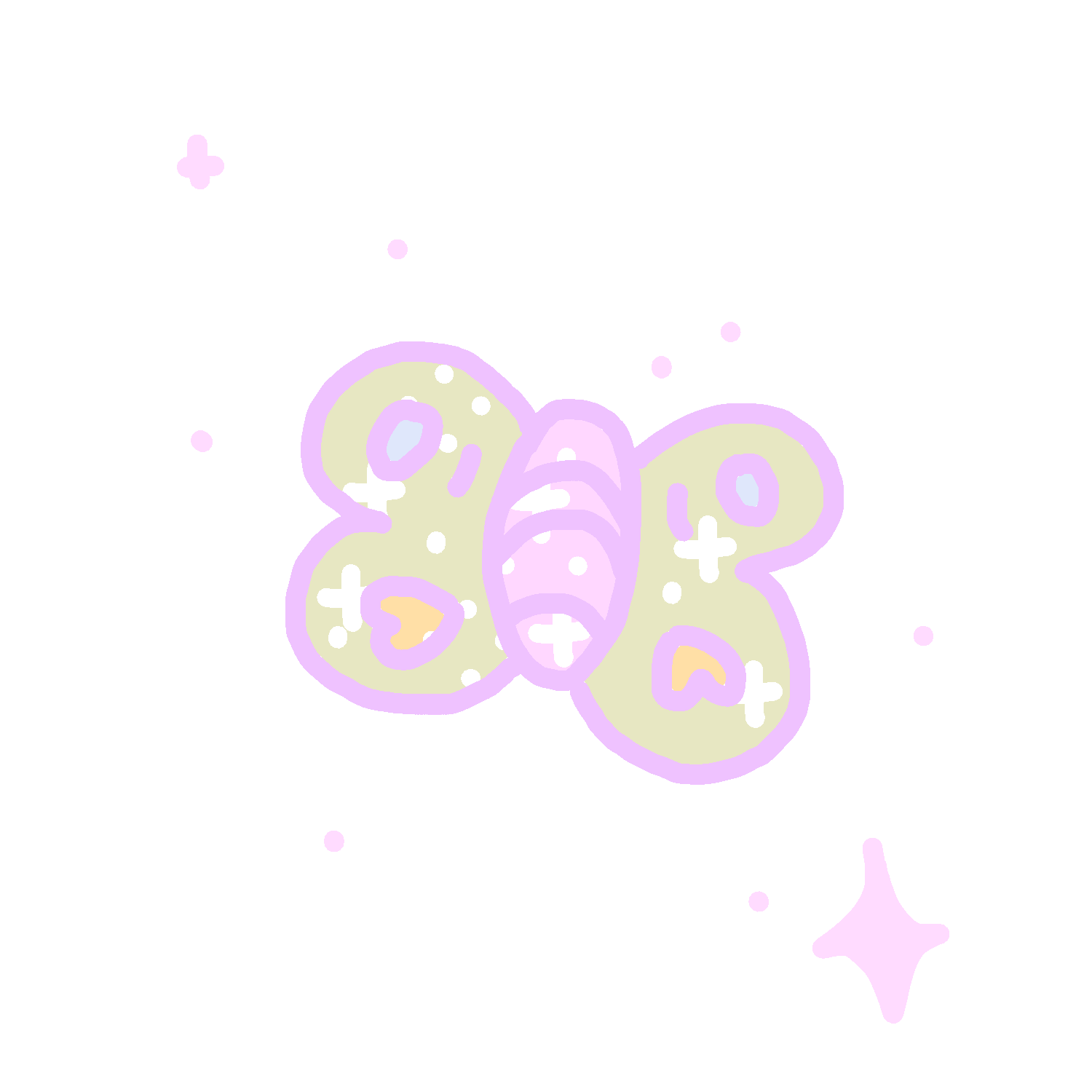 Glitter Flying Sticker by cait robinson for iOS & Android | GIPHY