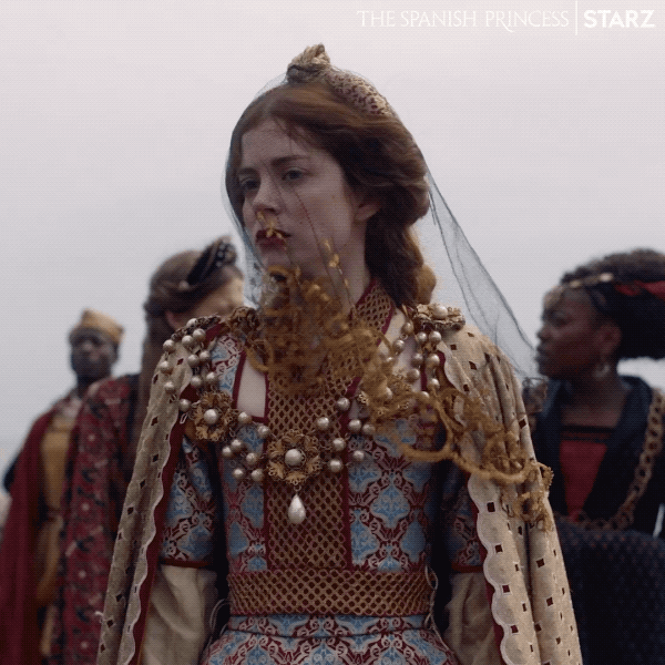 Charlotte Hope Starz GIF by The Spanish Princess - Find & Share on GIPHY