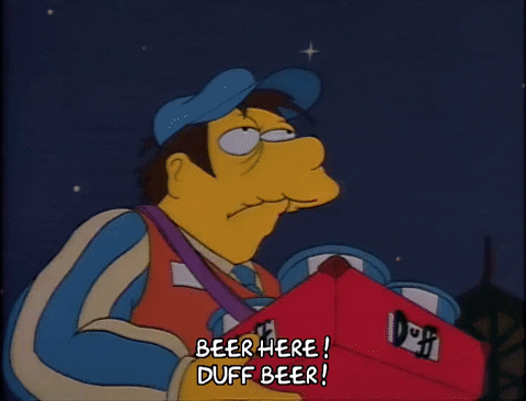 Duff Beer Concession Man GIFs - Get the best GIF on GIPHY