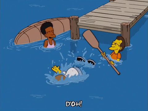 Homer Simpson Swimming GIF - Find & Share on GIPHY