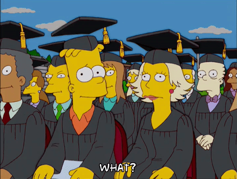 Bart Simpson Graduation GIF - Find & Share on GIPHY