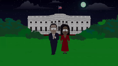 Michelle Obama Walking GIF by South Park - Find & Share on GIPHY