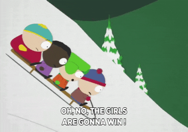 Girl Sledding GIFs - Get the best GIF on GIPHY