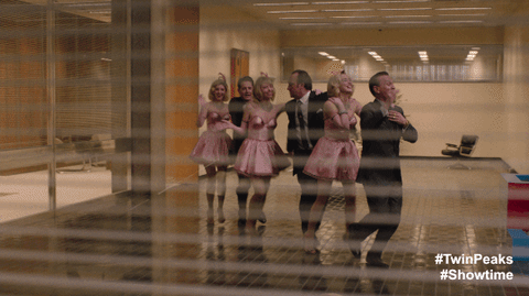 Twin Peaks Conga Line GIF by Twin Peaks on Showtime - Find & Share on GIPHY