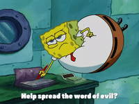 Spongebob Evil Gif