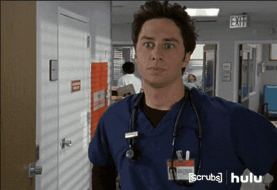 Zach Braff Smile GIF by HULU - Find & Share on GIPHY