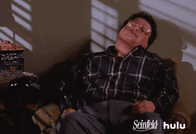 Seinfeld Sleeping GIF by HULU - Find & Share on GIPHY
