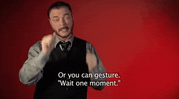 Wait One Moment GIF by Sign with Robert - Find & Share on GIPHY