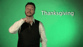 Sign Language Thanksgiving GIF by Sign with Robert - Find & Share on GIPHY